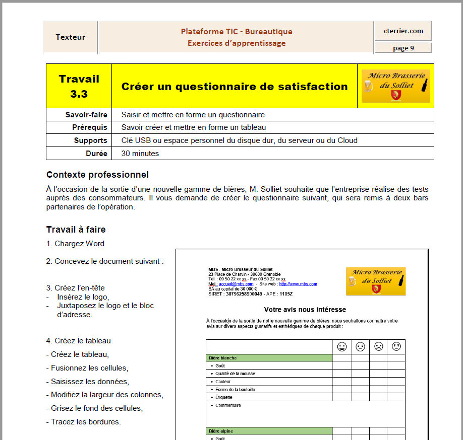 Accueil plateforme TIC